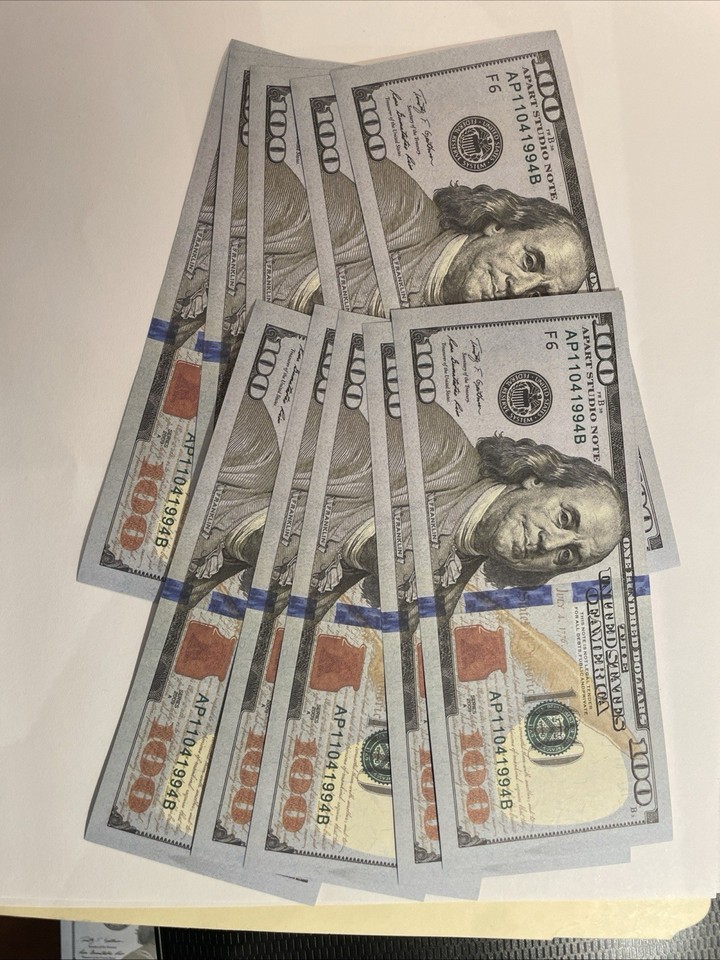 5pcs US 100 Dollars replica Banknotes Commemorative Money Souvenir ...