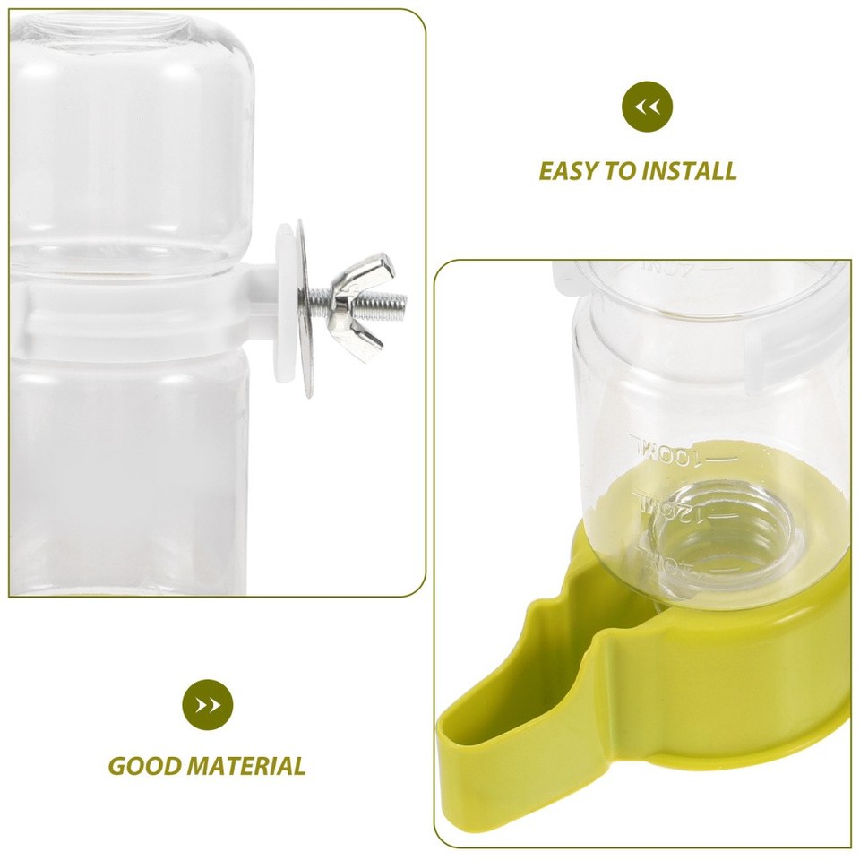 2 Pieces Parrot Drinking Fountain Bird Supplies Pet Drinker Water | eBay