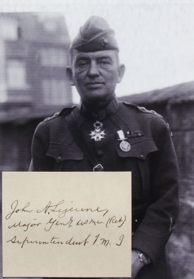 John A. Lejeune Autograph General Marine Corps 13th Commandant Marine ...