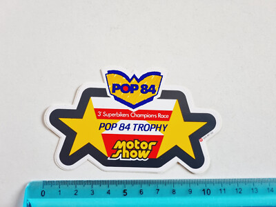 Autocollant Pop 84 Trophée Motor Show Timbre Klebstoff Vintage | eBay