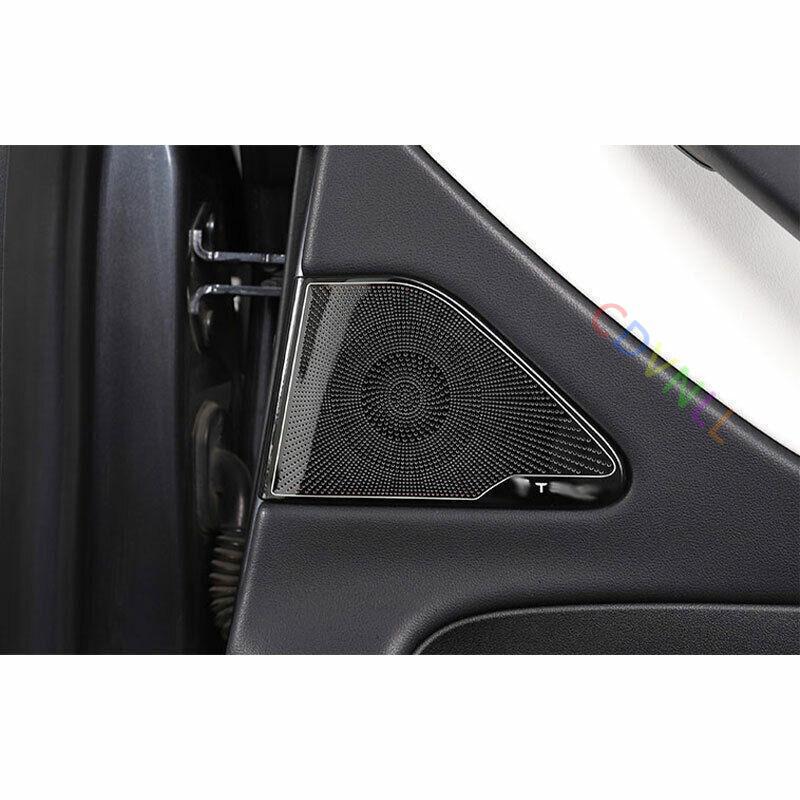 Black Titanium Rear Door Speaker Ring Cover Trim Fit For Tesla Model 3 ...