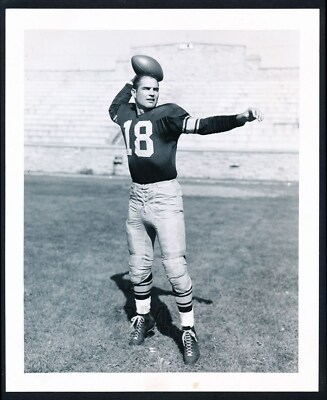 1956 Tobin Rote, "Green Bay Packers Superstar" Passing Football Action ...