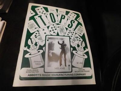 The New Tops Magazine Of Magic For Magicians 1990 January | eBay