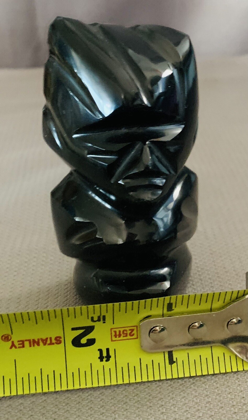 Black Stone Mayan Aztec Incan Figure Statue Idol | eBay