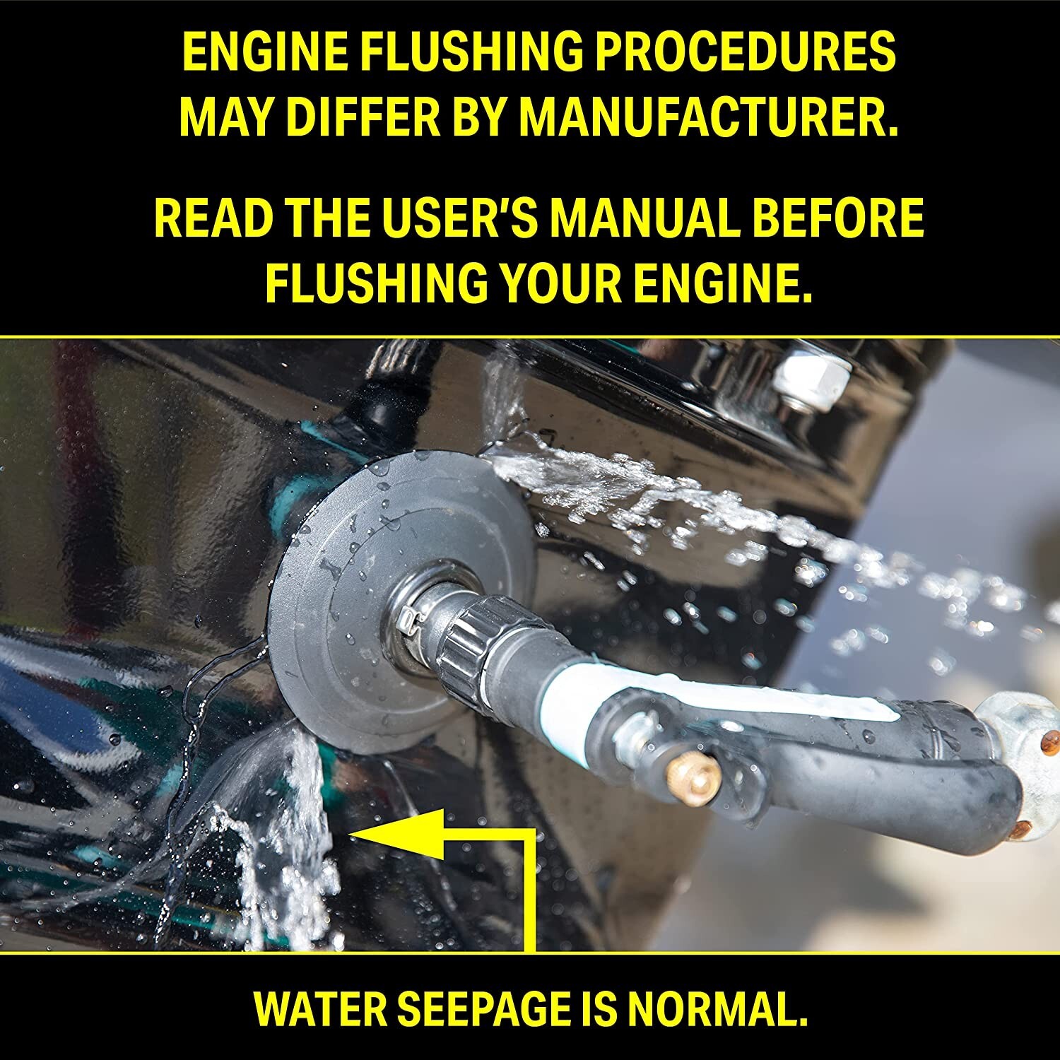 Heavy Duty Marine Boat Motor Flusher Dual Flow Engine Flush Kit ...