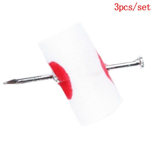 3Pcs/Set Halloween Fake Nail Through Finger Child Prank Joke Toy Blood ...