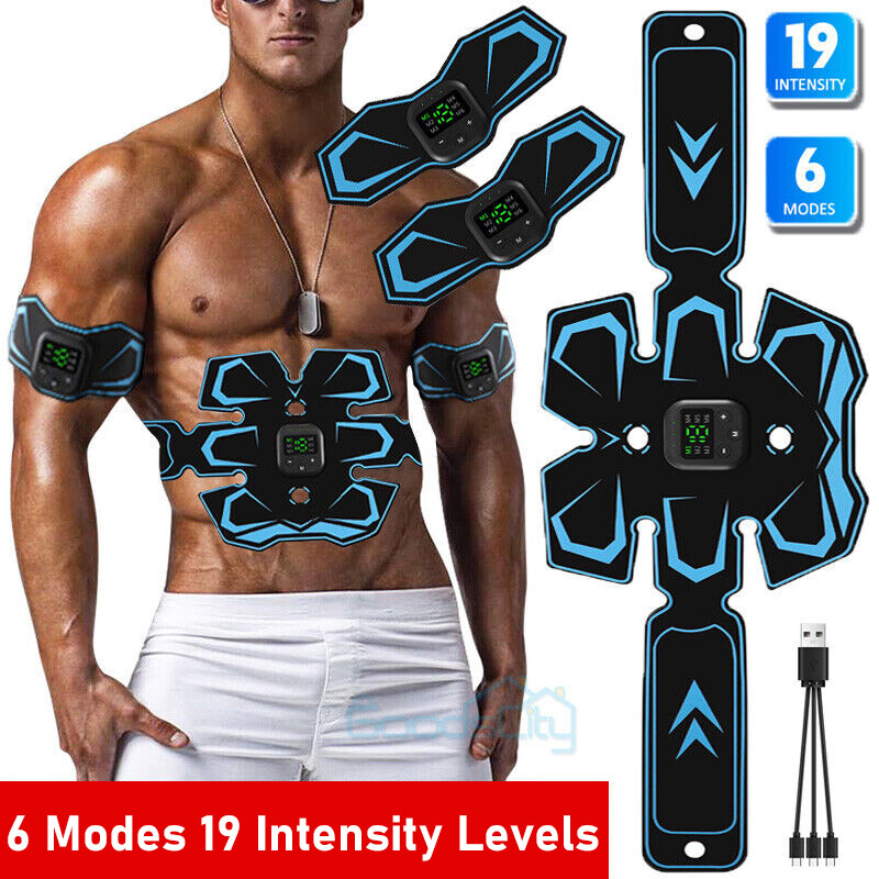 2025 Muscle Stimulator EMS Ab Trainer Tens Unit Portable Stimulater Abs ...
