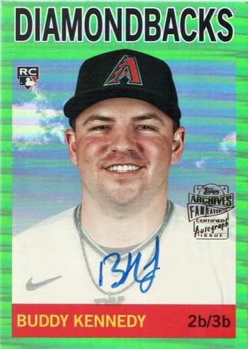2023 Topps Archives Baseball 64 Fan Favorite Green 64FFBK Buddy Kennedy ...