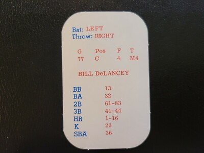 Bill DeLancey 1963 1934 Big League Manager Baseball Card St. Louis ...