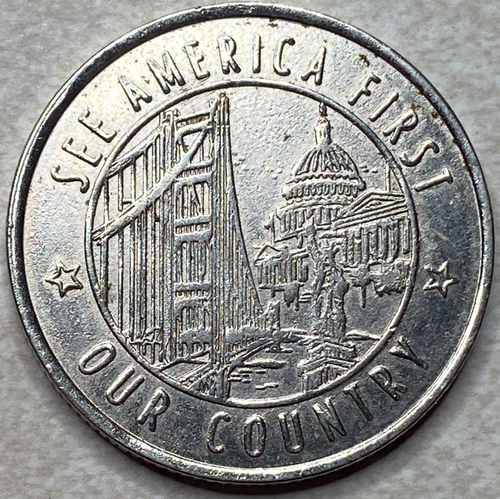 See America First Our Country Amusement Token T8798 | eBay