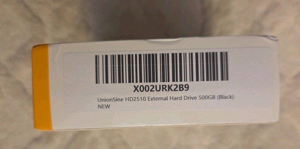 UnionSine DataPocket 500GB External Hard Drive Black HD2510 - New ...