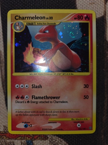 Charmeleon 102/100 Stormfront Holo SWIRL nice card for any fire type ...