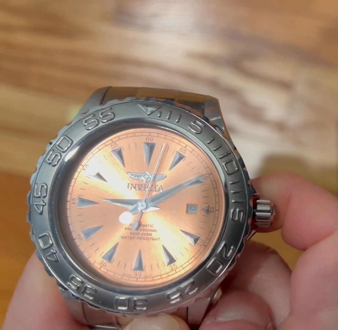 Men's Automatic Invicta Pro Diver 2302 - Copper Dial, 47 mm, 21 Jewels ...