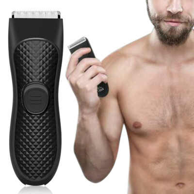 Men's Groin Body Hair Trimmer, USB Charging Ball Trimmer,Wet/Dry Hair ...