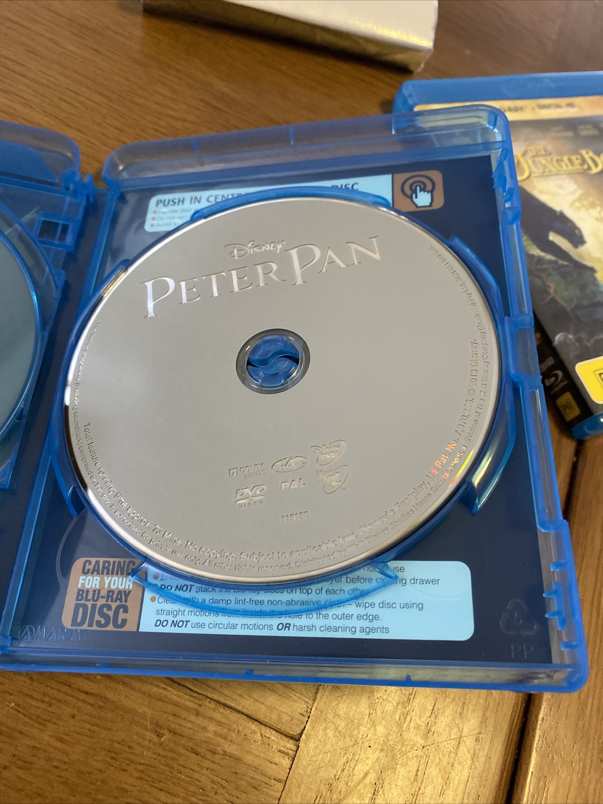 Peter Pan Blu-ray + DVD & The Jungle Book Blu Ray Region B DISNEY ...