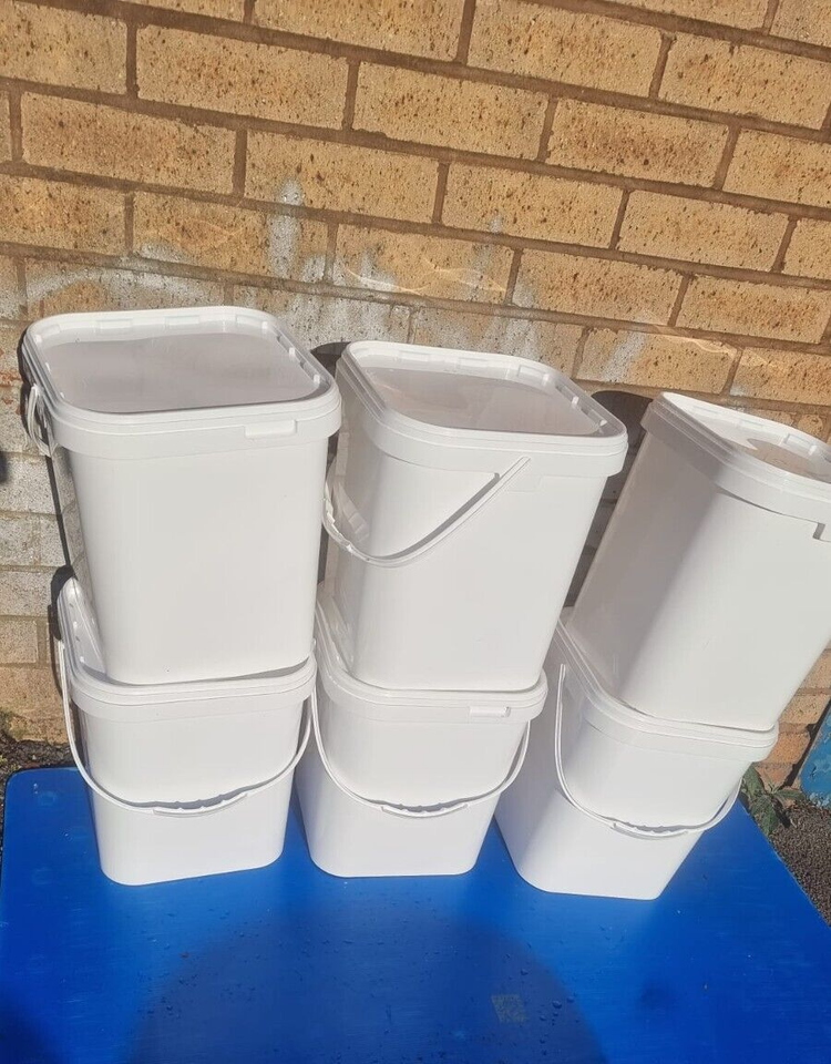 10 x 20Kg Buckets, Water Containers food grade White Inc Postage! | eBay UK