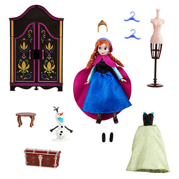 Frozen Elsa Anna Wardrobe Doll Sets Giftsets Mini Disney Store Playsets ...