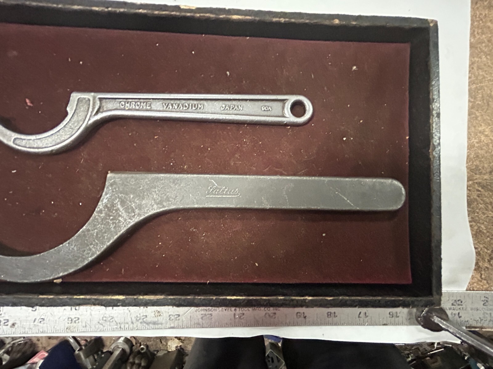 MACHINIST JwCb TOOL LATHE MILL Lot of 2 Large Spanner Wrench es Tools ...