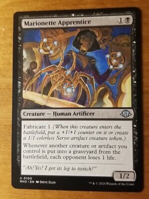 MTG 1x Marionette Apprentice, NM, Modern Horizons 3, Graveyard Lose 1 ...