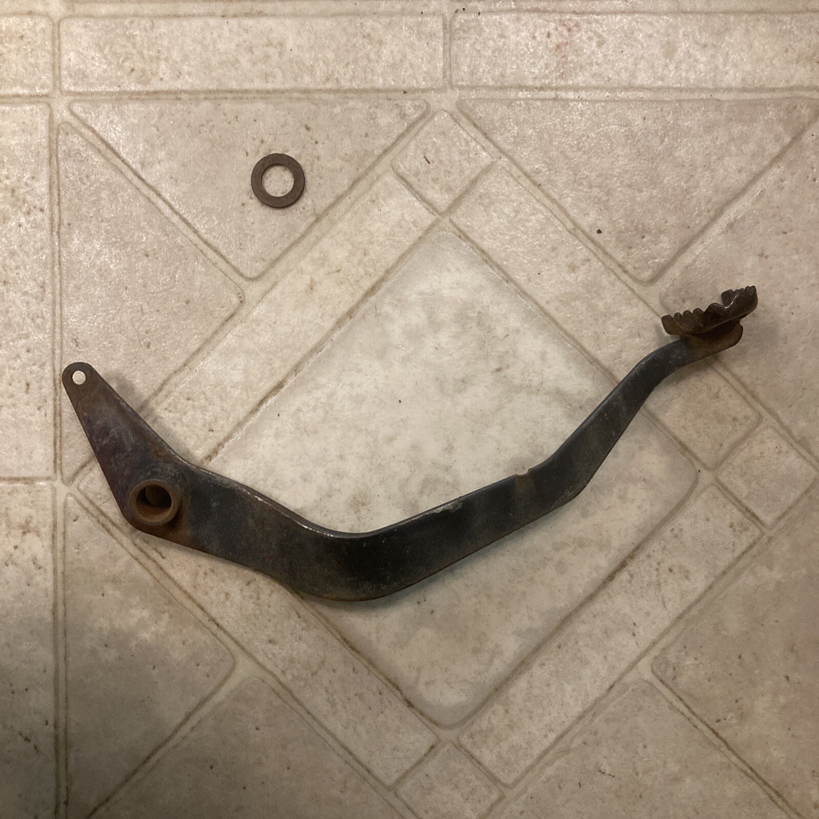 REAR FOOT BRAKE PEDAL LEVER LINKAGE 1993 YAMAHA TIMBERWOLF YFB250 YFB ...