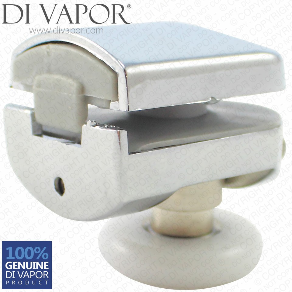 Di Vapor (R) Bottom Metal Single Shower Door Roller 6mm to 8mm Glass ...