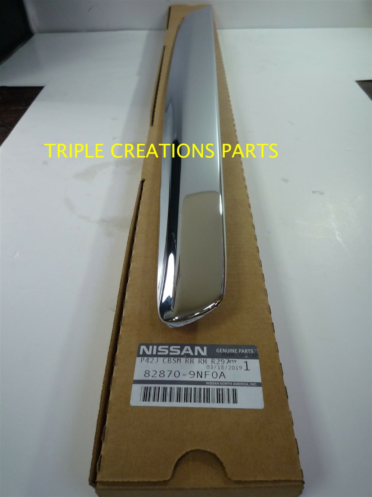 82870-9NF0A Genuine Nissan Infiniti QX60 Moulding Rear Door RH ...