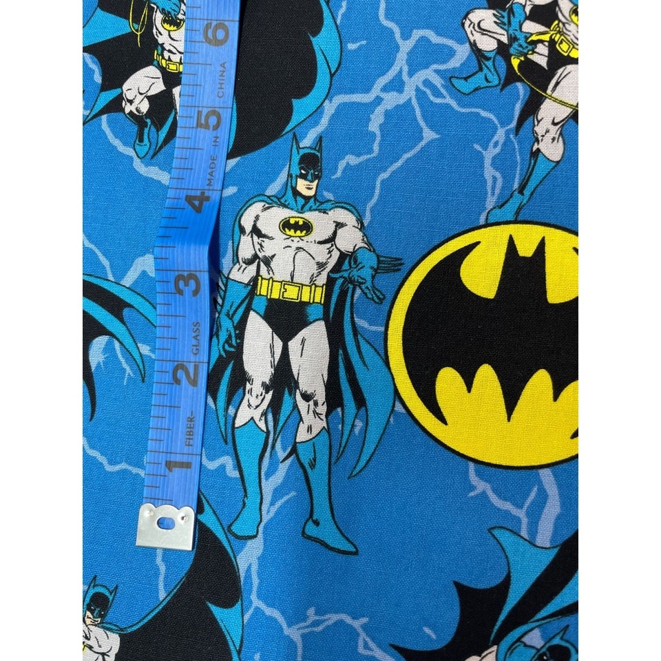 Batman Rope Cotton Fabric Licensed blue Justice League DC comics ...