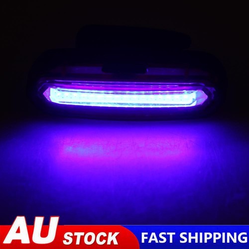 USB Rechargeable COB LED Bicycle Bike Cycling Front Rear Red/blue 6 ...