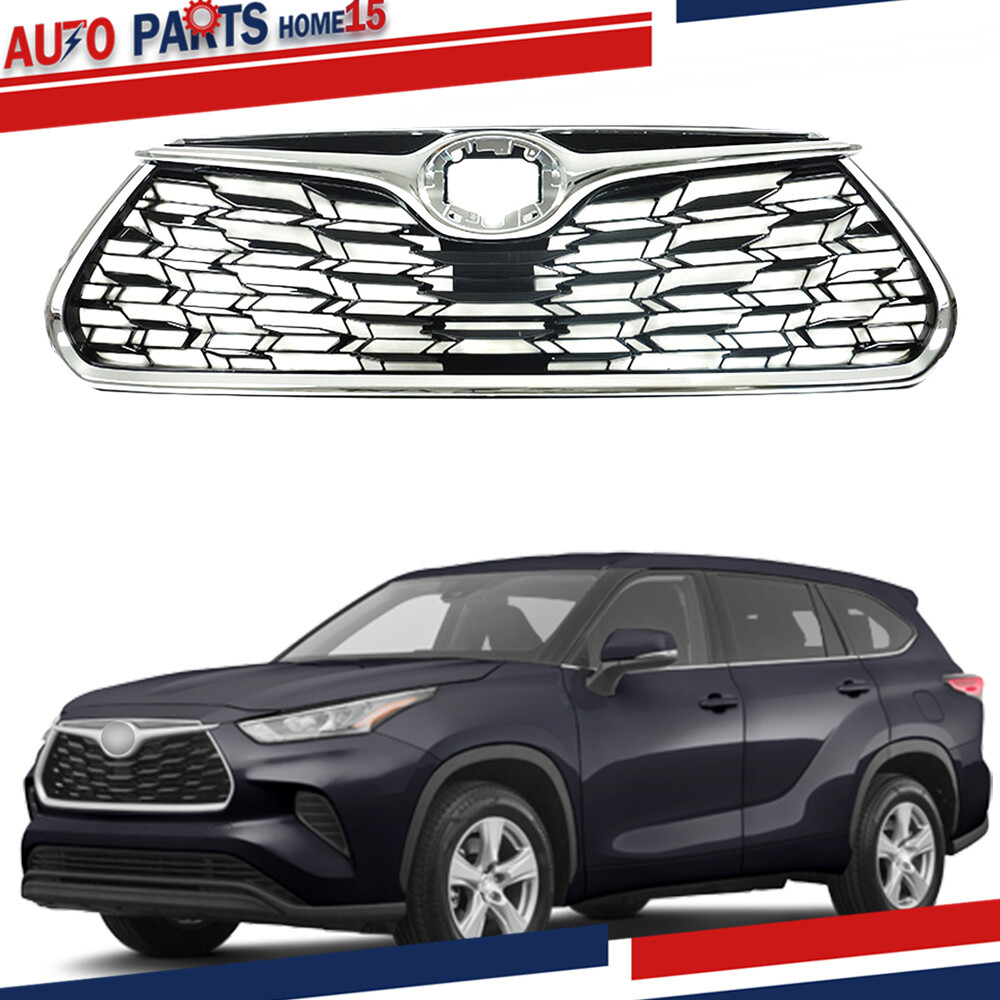 531010E370 For 2020-2022 Toyota Highlander Front Bumper Upper Grille ...