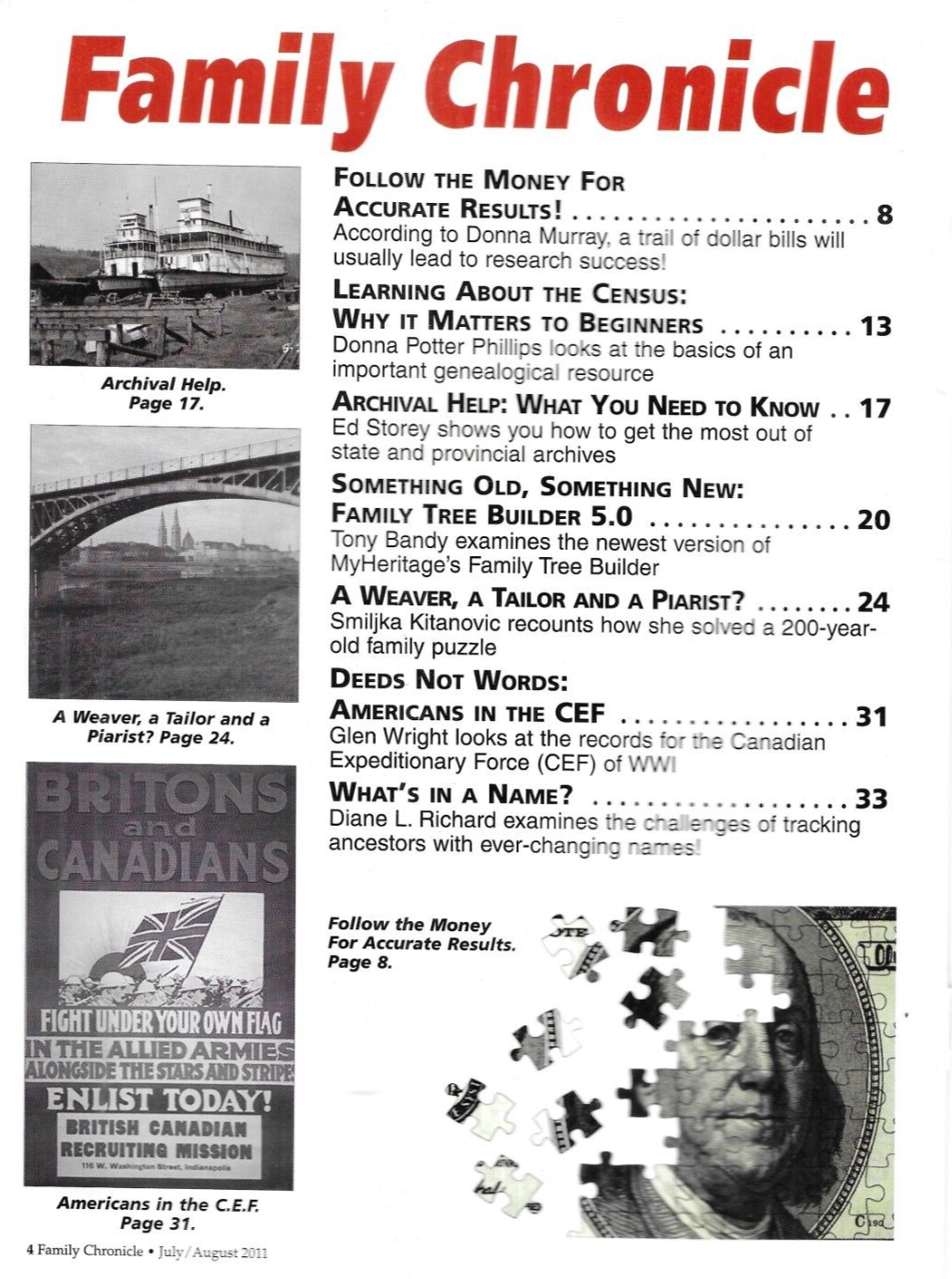 Family Chronicle Magazine Name Challenges Counterfeit Ancestors U.S ...