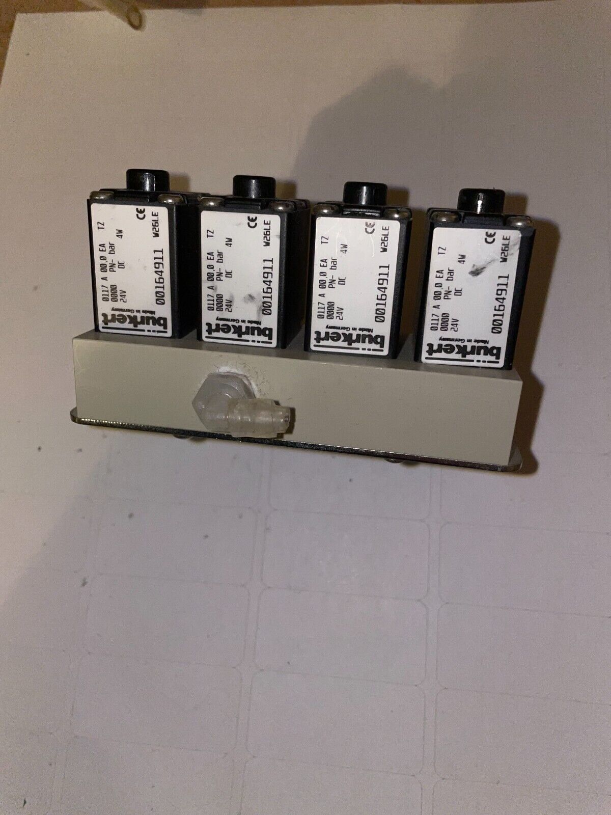 4x Burkert 0017A Solenoid valves with manifold | eBay