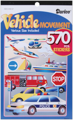 Darice Sticker Book 9.5 X 6 Inches Vehicle Movement | eBay