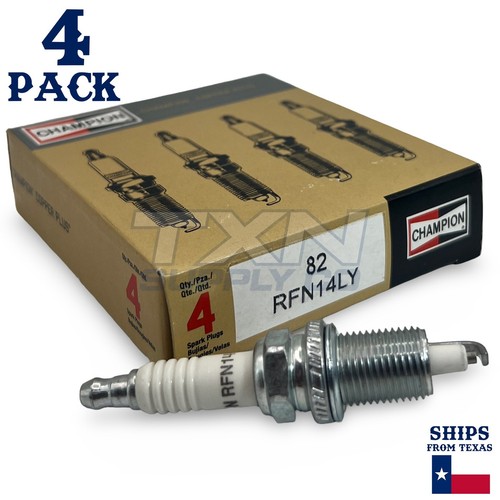 Champion 82 Copper Plus Spark Plugs RFN14LY - 4 Pack | eBay