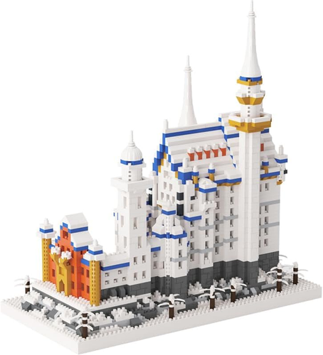 2801Pcs Swan Castle Architecture Mini Building Blocks Set for Adults ...