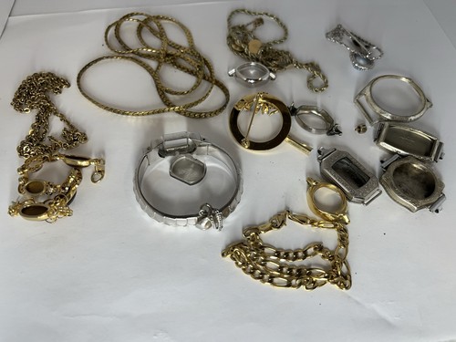 VINTAGE 116 GRAMS 12k 10k 14k 24k GOLD FILLED LOT WATCH JEWELRY WEAR ...