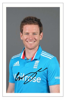 EOIN MORGAN Signed Autograph PHOTO Fan Gift Signature Print ENGLAND ...