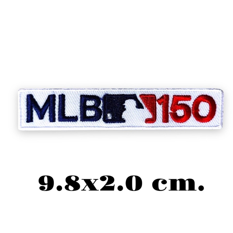 2PCS MLB 150th White 3.87"x0.75" Embroidered Iron On Patch | eBay