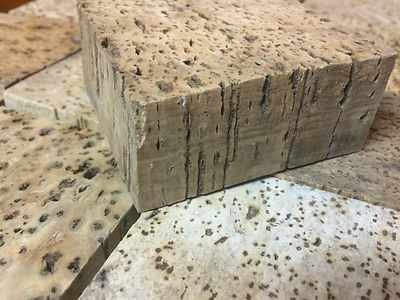 Genuine Portugal Cork Squares Aged 40+ Years Measure: 1 1/8" Thick x 2 ...
