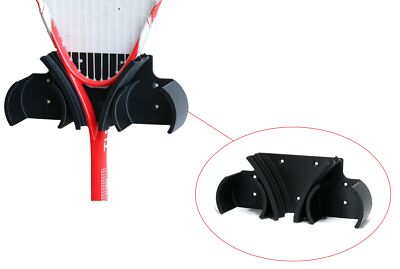 SQUASH TENNIS RACKET BALL PADDLE WALL MOUNT MOUNTING STORAGE HOLDER ...