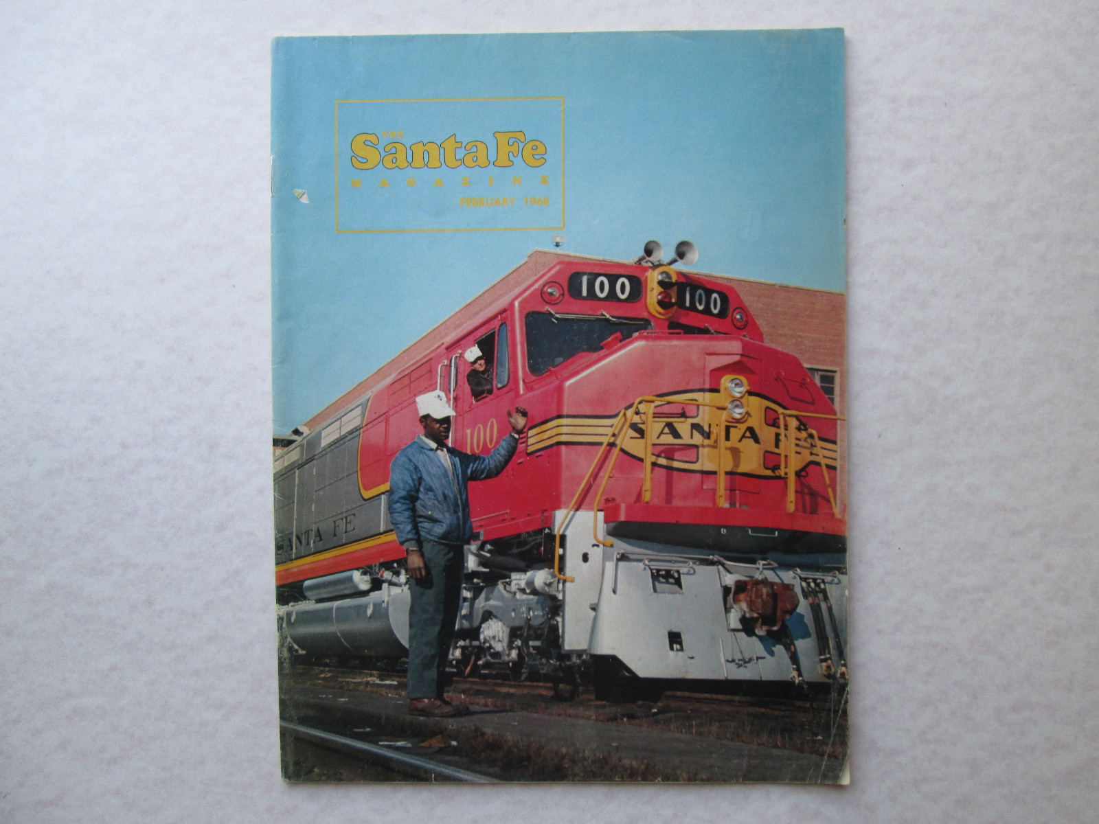 THE SANTA FE MAGAZINE February 1968 Issue RARE RAILROAD COLLECTIBLE ...