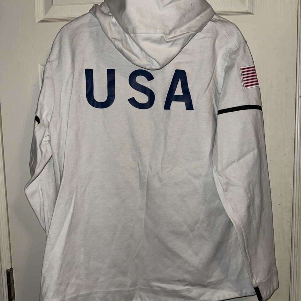 Nike OLYMPIC Team USA Tech Fleece Windrunner Hoodie Jacket 909530-100 ...