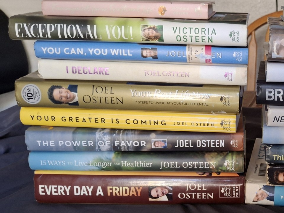 Joel Osteen And Victoria Osteen Collection. 15 Joel Osteen Books And 4 ...