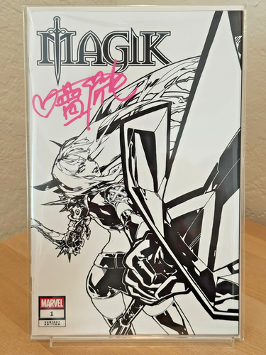 Magik #1 Year in Marvel 25 WhatNot Rose Besch Signed B&W LTD 60 🔥🔥🔥 | eBay