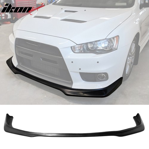 Fits 08-15 Mitsubishi Evolution EVO X 10 Front Lip Bottom Spoiler PU ...