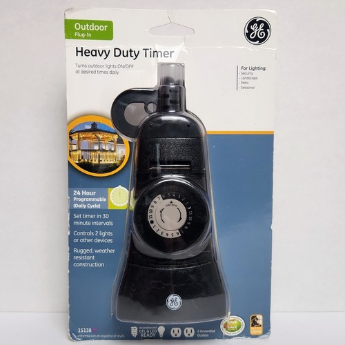 GE General Electric Heavy Duty Timer 24 Hour Programable Jasco Two ...