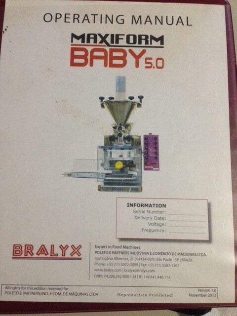 Bralyx MAXIFORM BABY 5.0 encrusting / filling machine | eBay