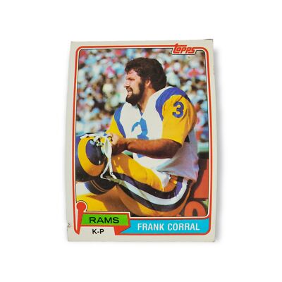 1981 Topps Football Frank Corral Card #45 Los Angeles Rams Trading Card ...