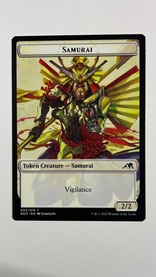 MTG Kamigawa Neon Dynasty Samurai Token 003/019 Magic the Gathering | eBay