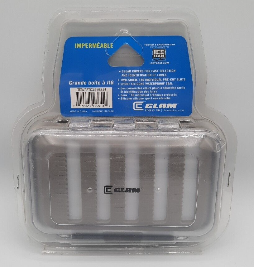 250 Jig Dual Tray Waterproof Jig Box Ice Fishing Tackle Large Box ...