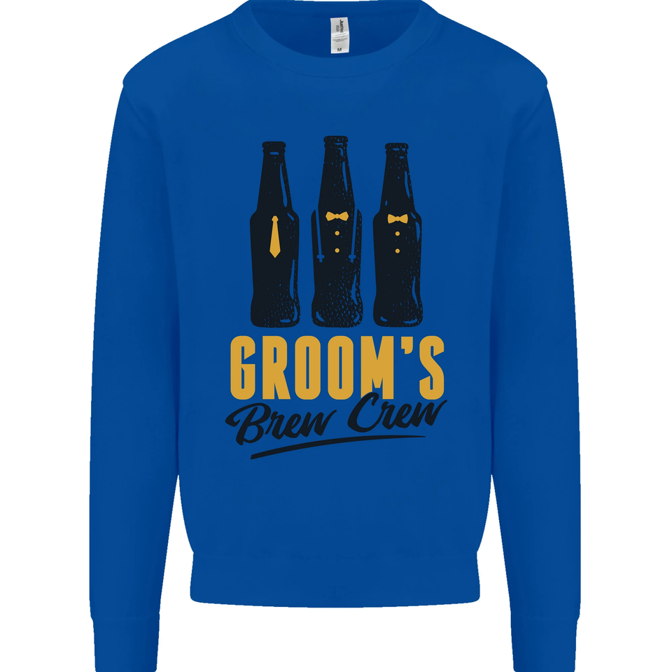 Grooms Brew Crew Beer Stag Doo Do Mens Sweatshirt Jumper | eBay